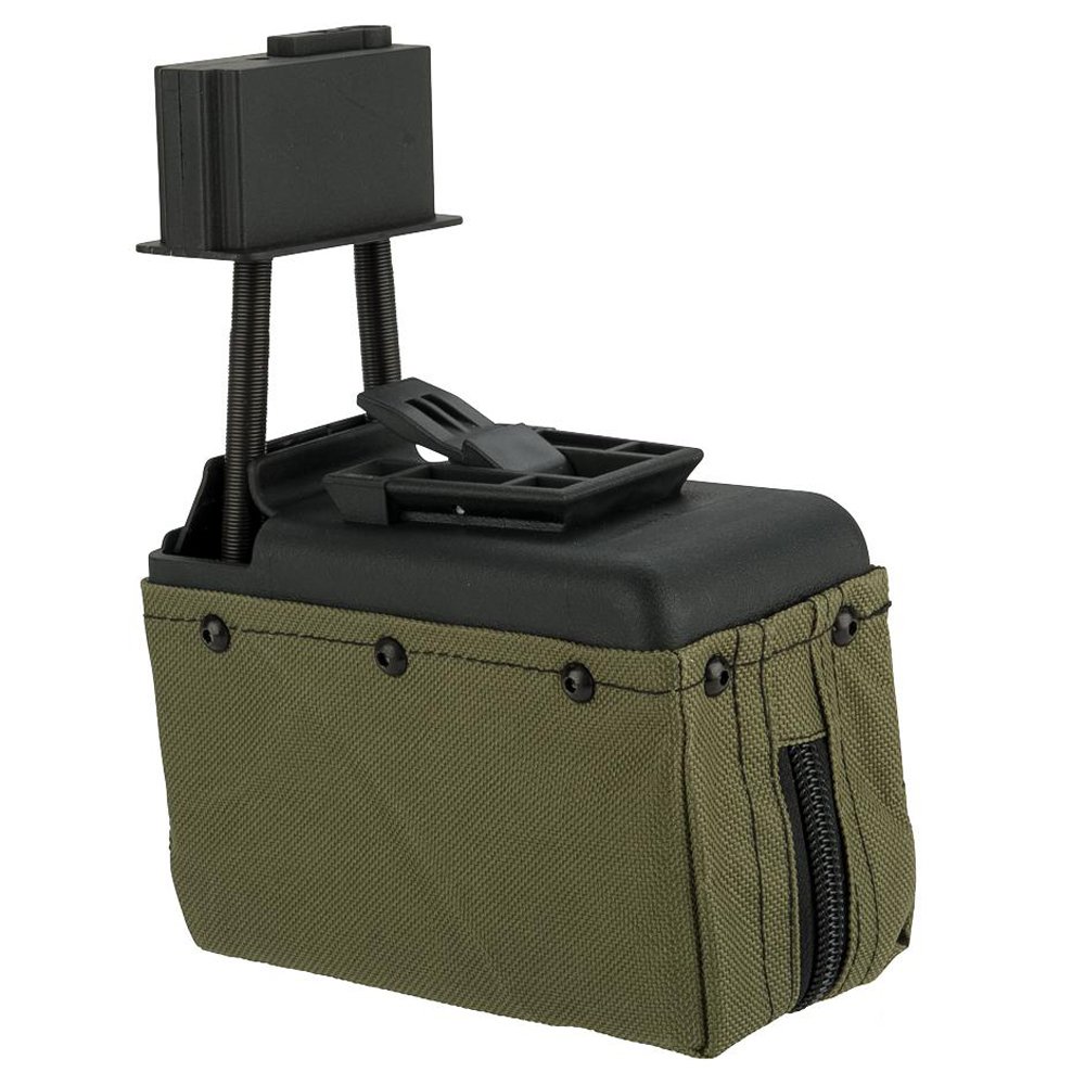 A&K M249 Series 1500 Round Box Magazine - OD Green | Gorilla Surplus