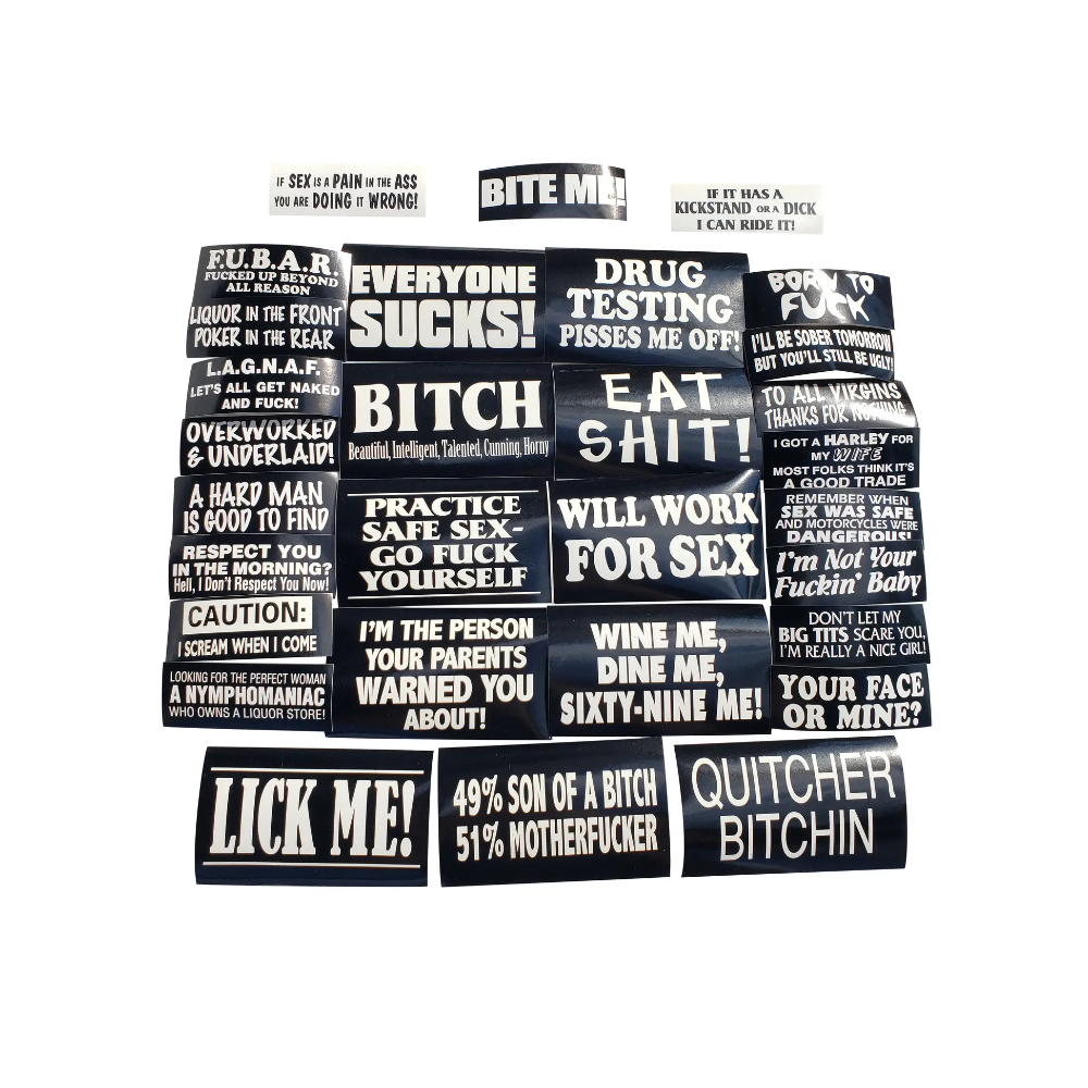 Purchase Vintage 80s Rude Stickers Gorillasurplus.com