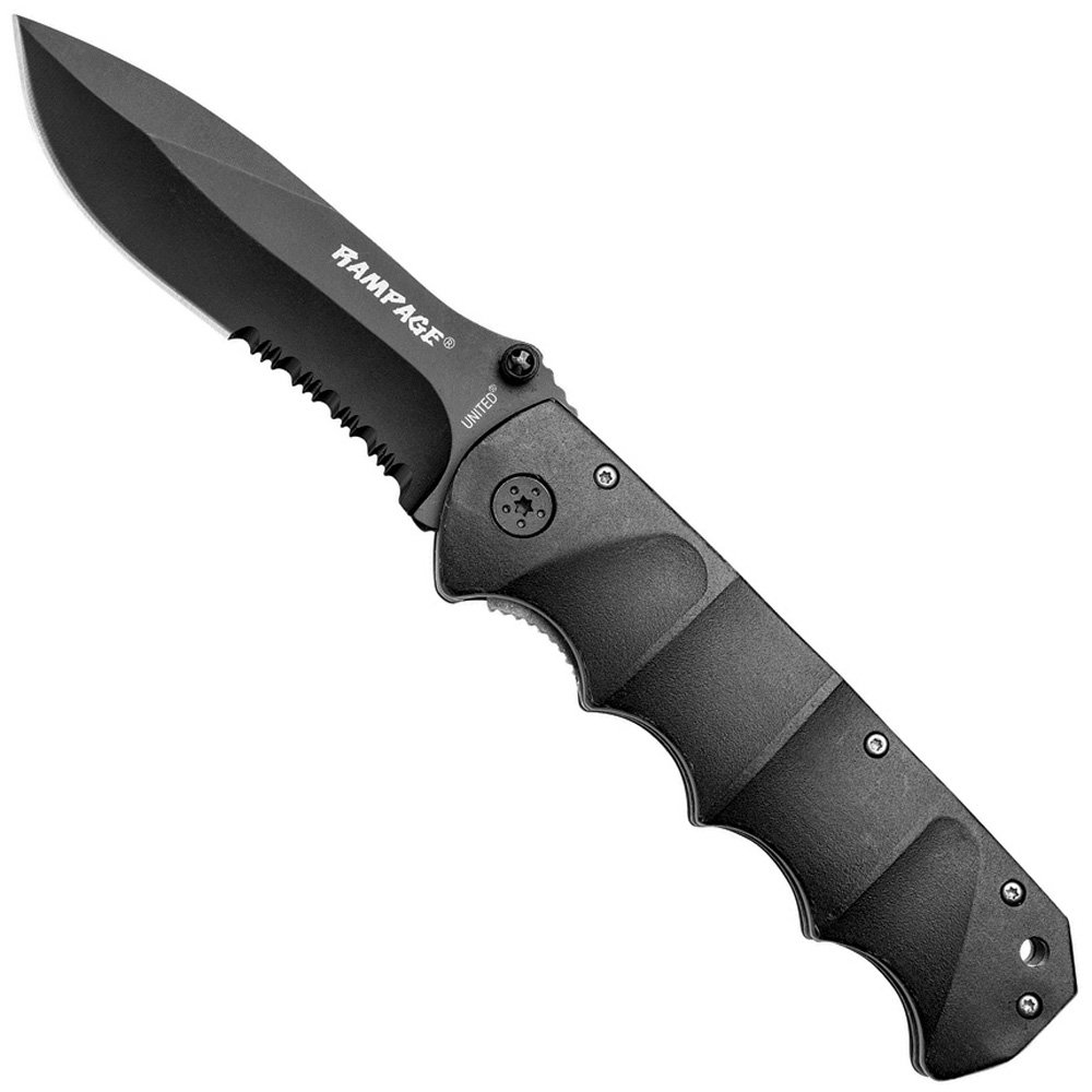 Rampage Stealth Aluminum Handle Folding Knife | Gorilla Surplus